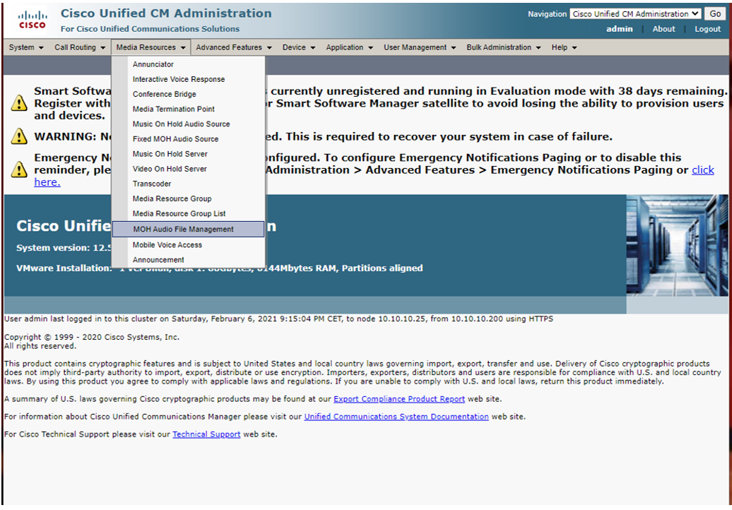 CUCM Configure Custom Music On Hold MOH | Telephony-Networking Wiki ... CUCM Configure Custom Music On Hold MOH | Telephony-Networking Wiki ...
