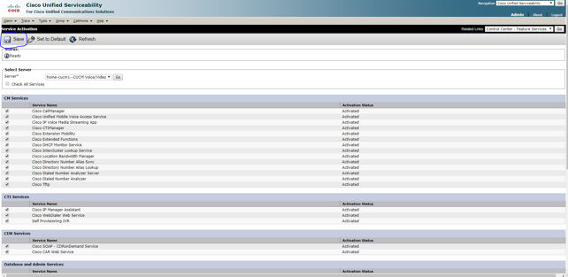 CUCM Activate Services | Telephony-Networking Wiki | Fandom