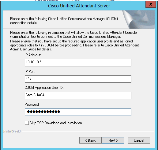 CUACA Setup Cisco Attendant Server | Telephony-Networking Wiki | Fandom