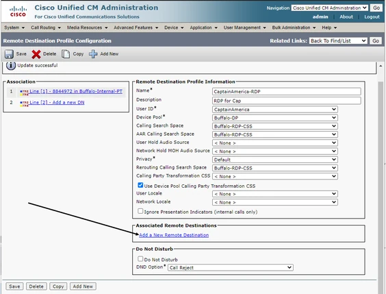 CUCM Configure Single Number Reach (SNR) | Telephony-Networking Wiki ...
