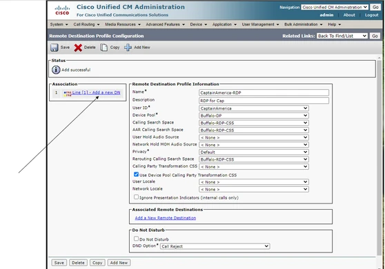 CUCM Configure Single Number Reach (SNR) | Telephony-Networking Wiki ...
