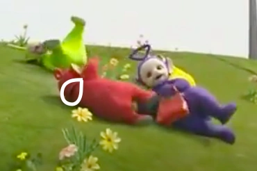 Teletubbies Falling Down Dance