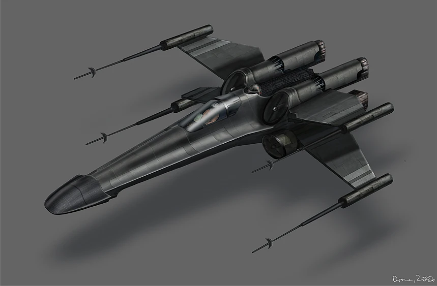 Twilight Jedi XJ7 X-wing starfighter | Twilight Templars Wiki | Fandom