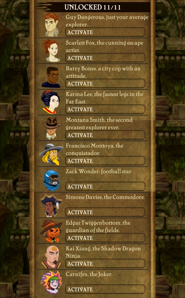 Characters | Temple Run Wiki | Fandom