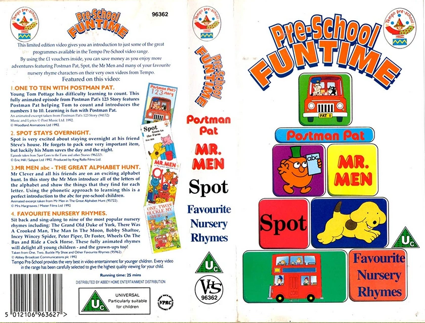 Pre-School Funtime (1992) | Tempo Video Wiki | Fandom