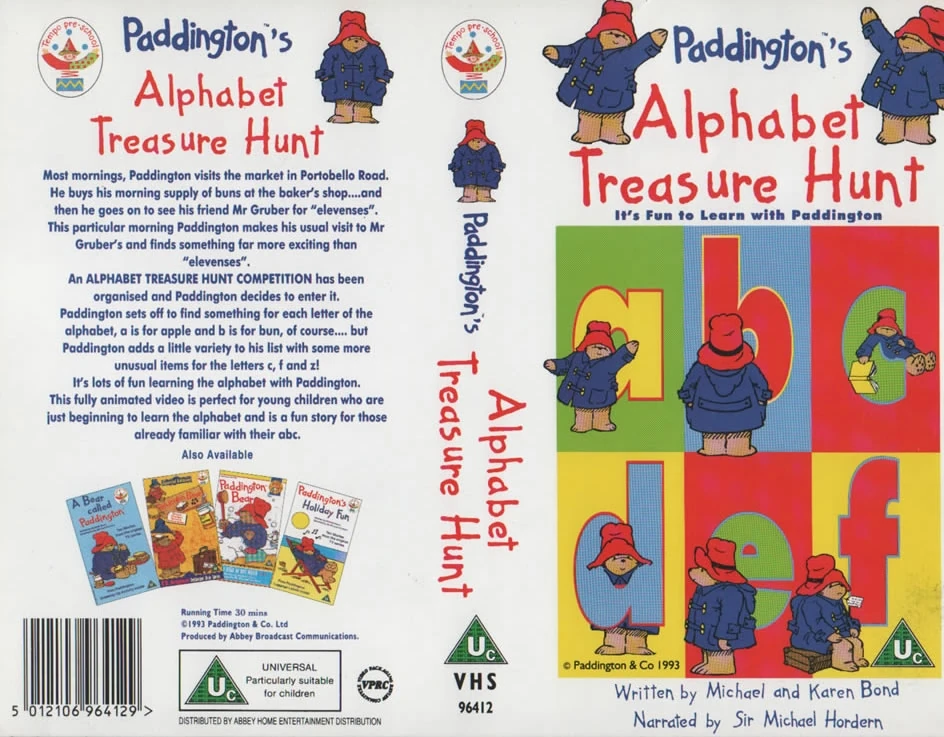 Paddington Bear's Alphabet Treasure Hunt | Tempo Video Wiki | Fandom