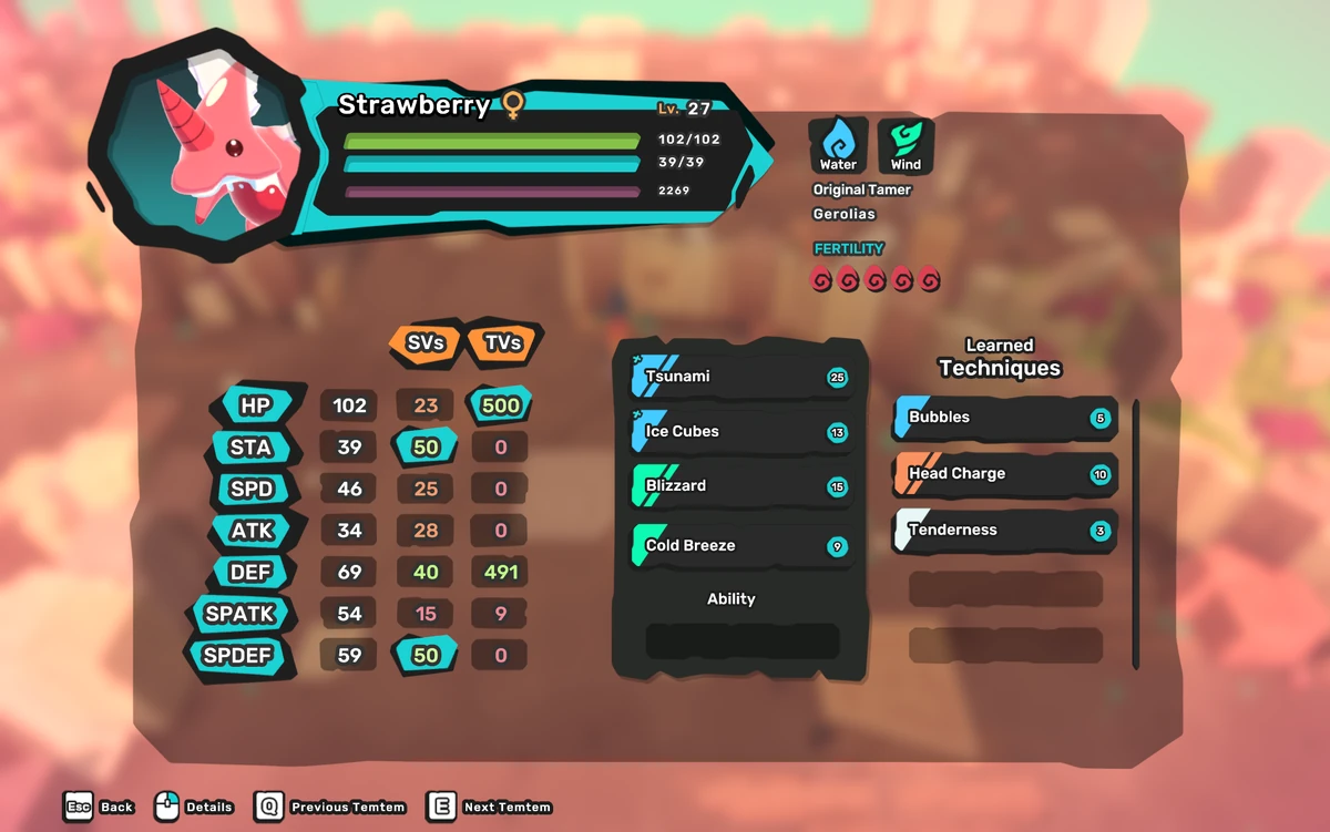 Training Values/de - Temtem Wiki