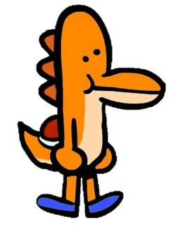 how to draw orange yoshi