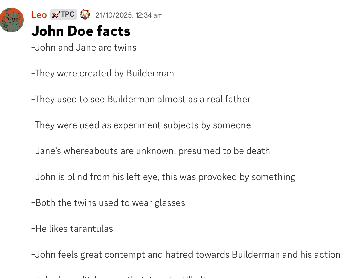 Jane Doe | Termination Protocol Wiki | Fandom