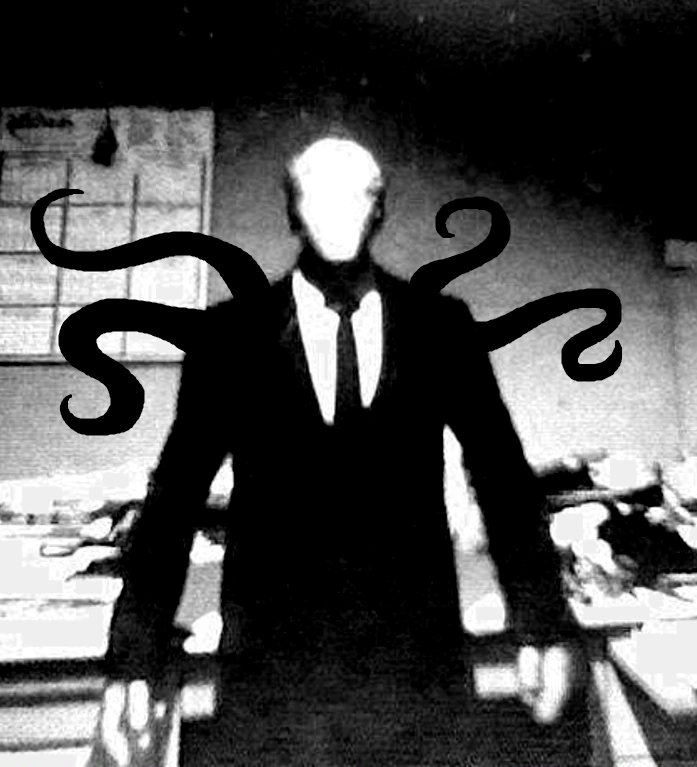 Slender Man Face Static