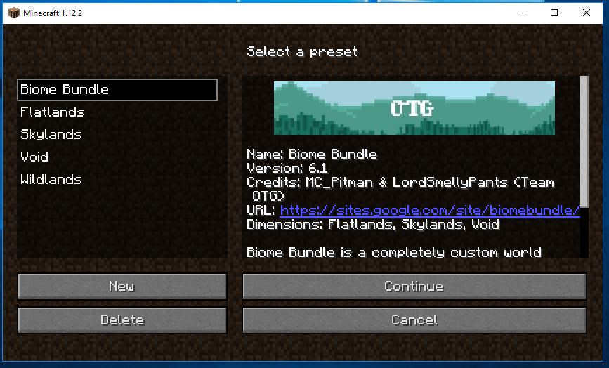 World Creation GUI | Open Terrain Generator Wiki | Fandom