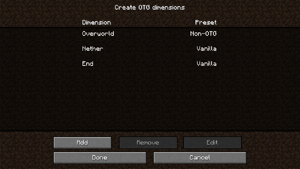 GUI and Commands (1.16) | Open Terrain Generator Wiki | Fandom