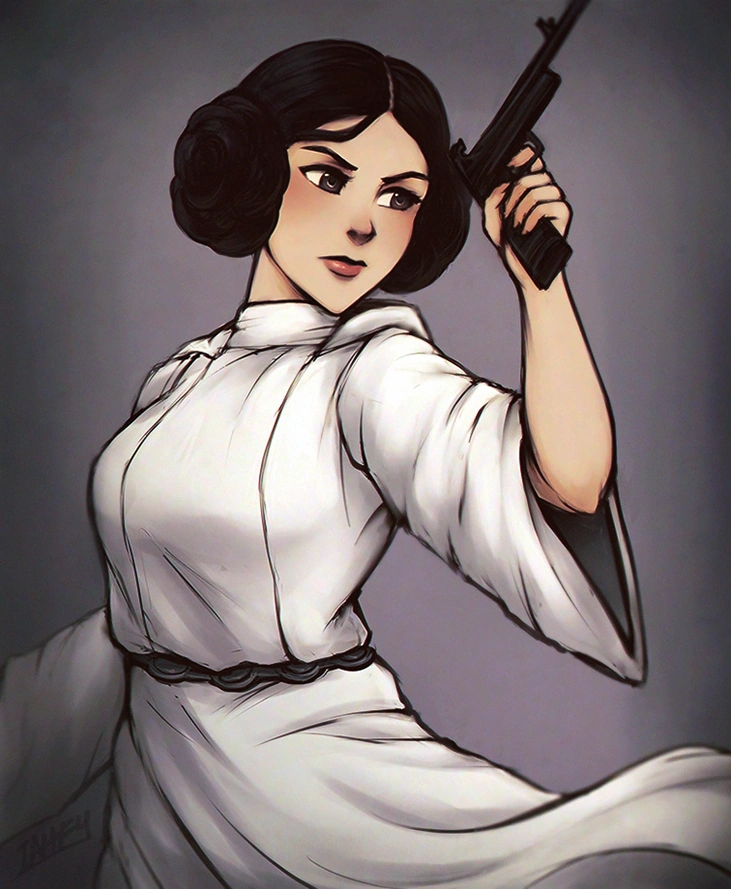 Princess Leia Cartoon