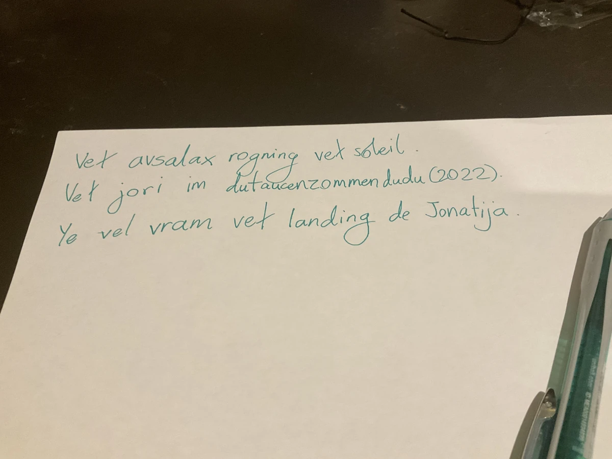 Jonish language | Terrania Wiki | Fandom