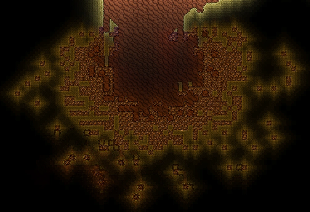 Meteorito (bioma) - Wiki Terraria