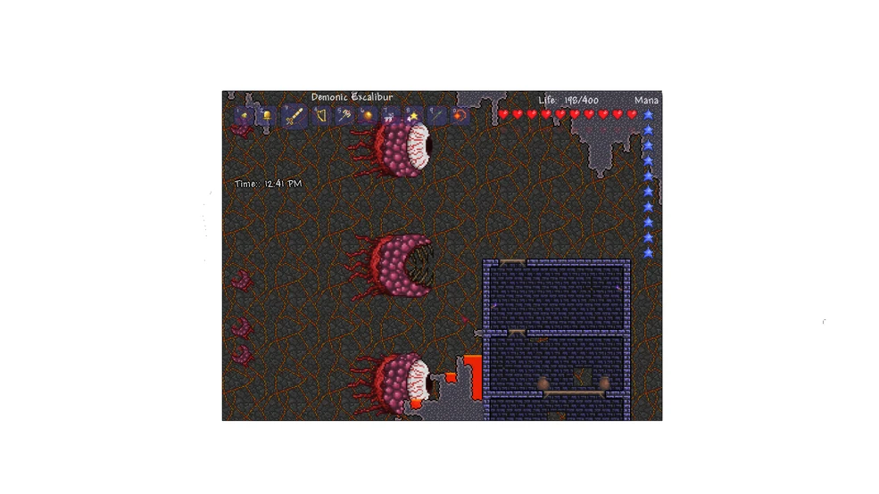 Terraria Bosses Wall Of Flesh I Just Beat The Wall Of Flesh As The