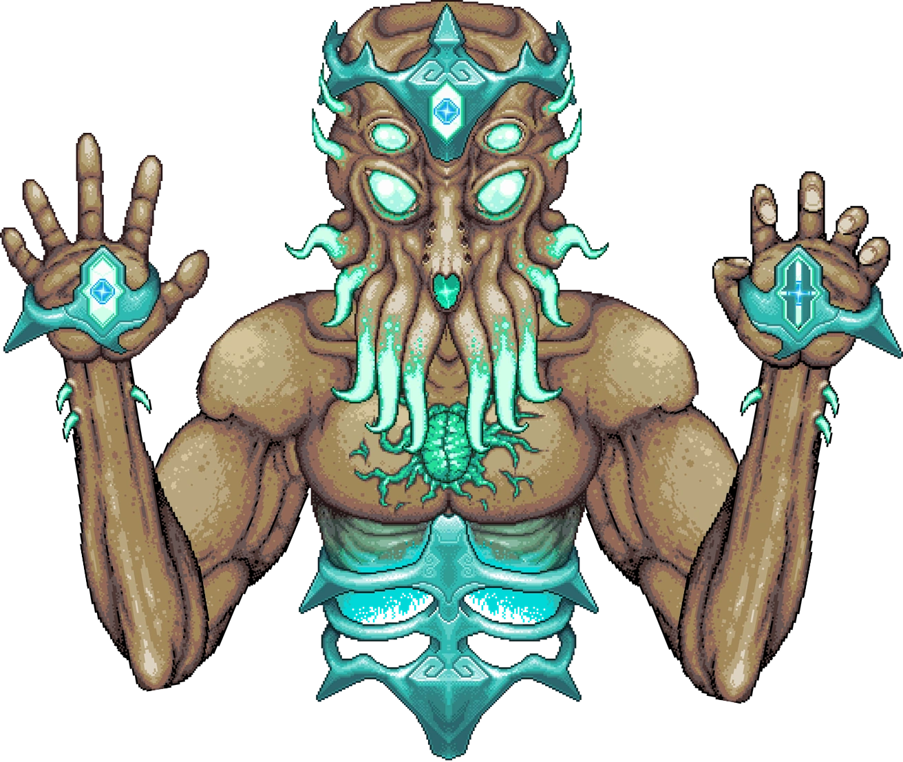 How To Draw Moon Lord Step By Step