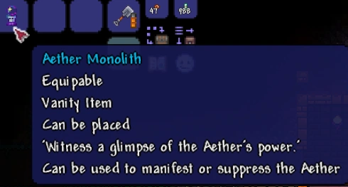 Aether Monolith - Terraria Wiki