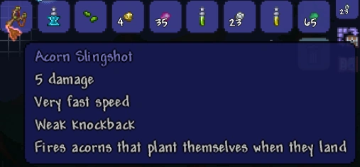 Acorn Slingshot - Terraria Wiki