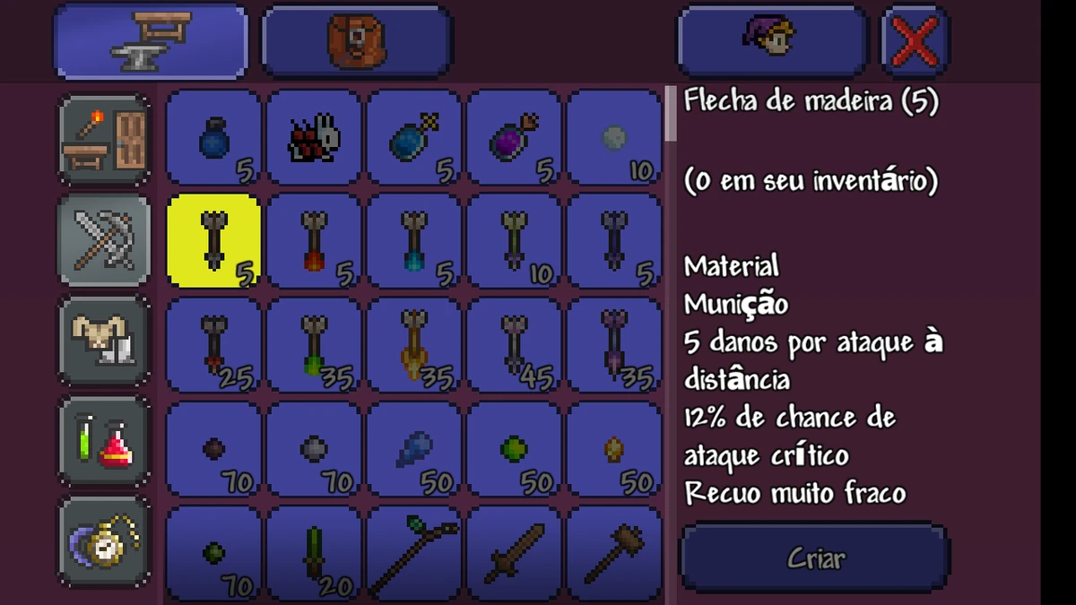 Ataque à distância - Wiki do Terraria