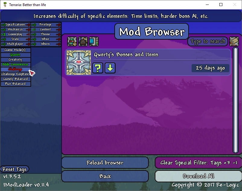 Mod Tags - Official Terraria Mods Wiki