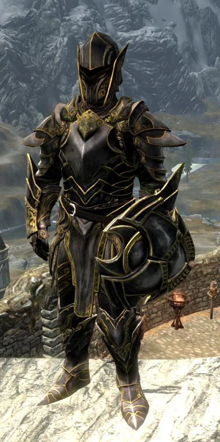 Gilded Ebony Armor | The Elder Scrolls Mods Wiki | Fandom