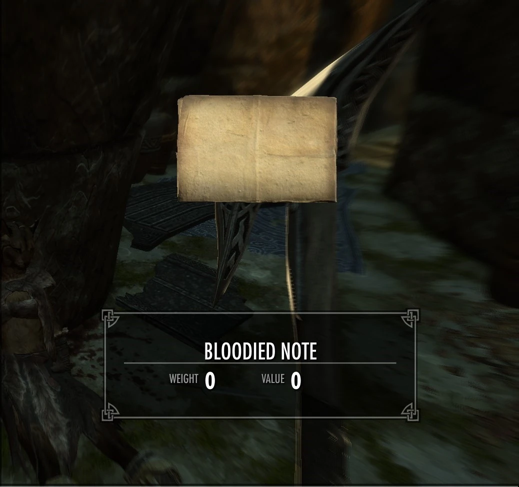 Bloodied Note (Falskaar) | The Elder Scrolls Mods Wiki | Fandom