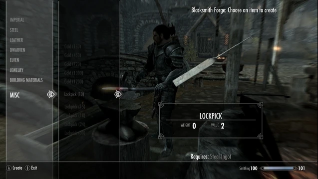 Lockpick Skyrim