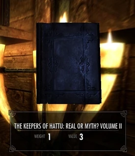 The Keepers of Hattu: Real or Myth? Volume II | The Elder Scrolls Mods Wiki | Fandom