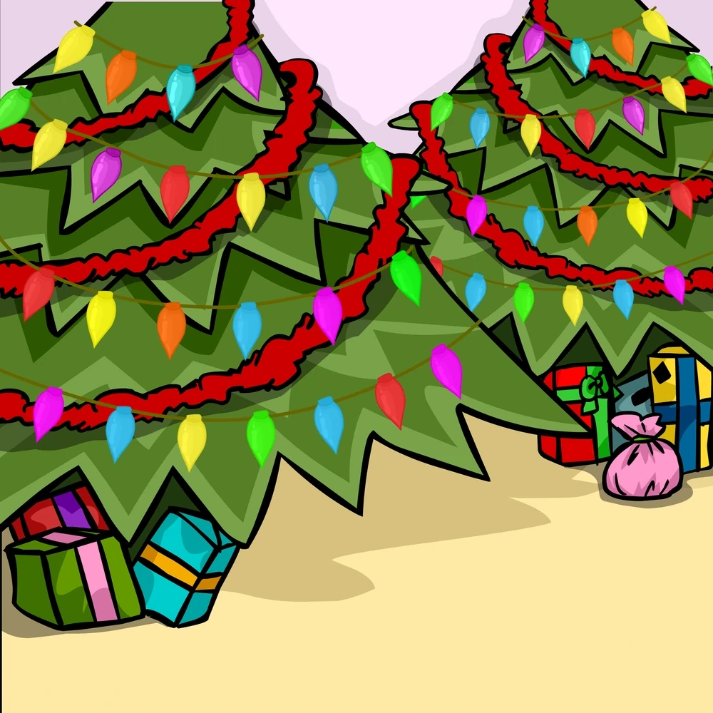 Christmas Trees Background | Club Penguin Legacy Wiki | Fandom