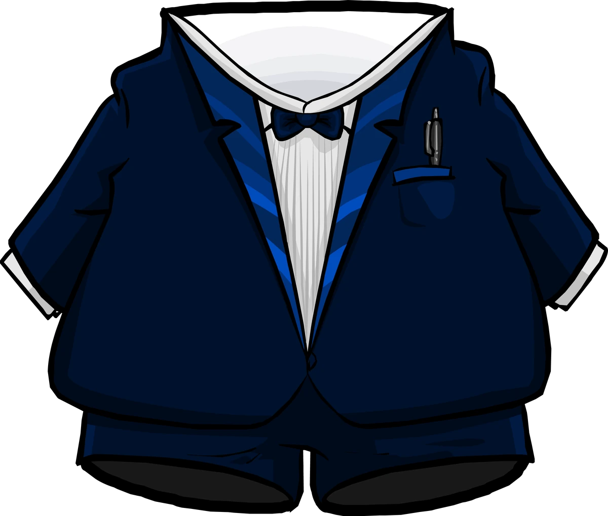 Navy Royale Tux | Club Penguin Legacy Wiki | Fandom