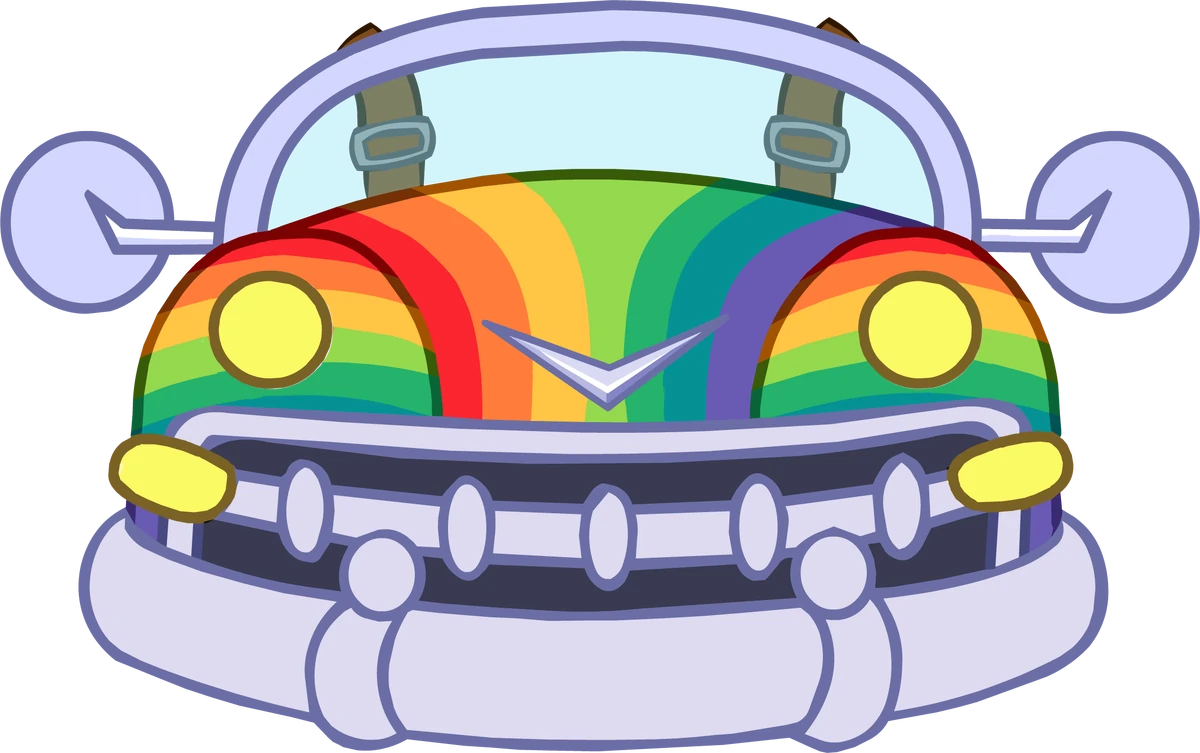 Rainbow Car | Club Penguin Legacy Wiki | Fandom