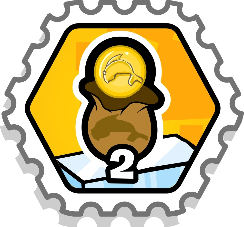 2 Coin Bags Stamp | Club Penguin Legacy Wiki | Fandom