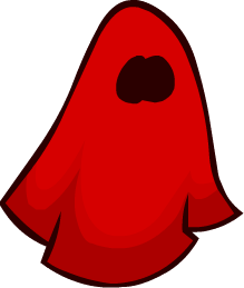 Red Ghost Costume | Club Penguin Legacy Wiki | Fandom