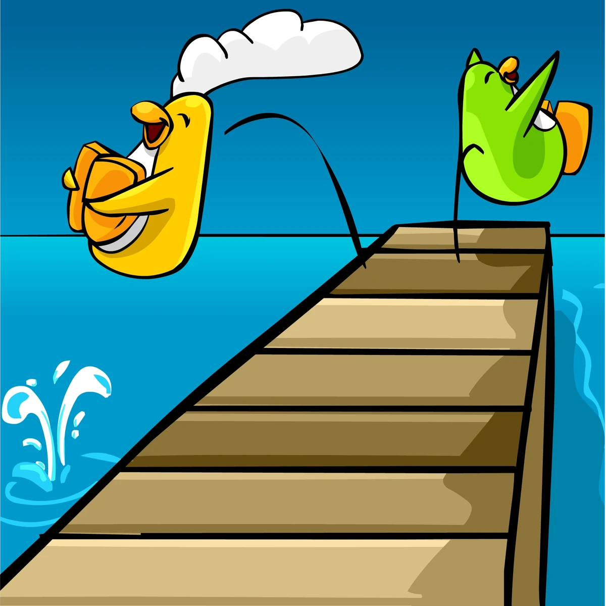Dock Jumping Background | Club Penguin Legacy Wiki | Fandom