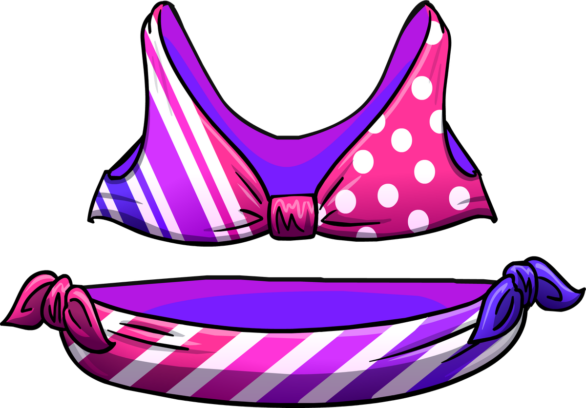 Pink Stripe Bikini Club Penguin Legacy Wiki Fandom