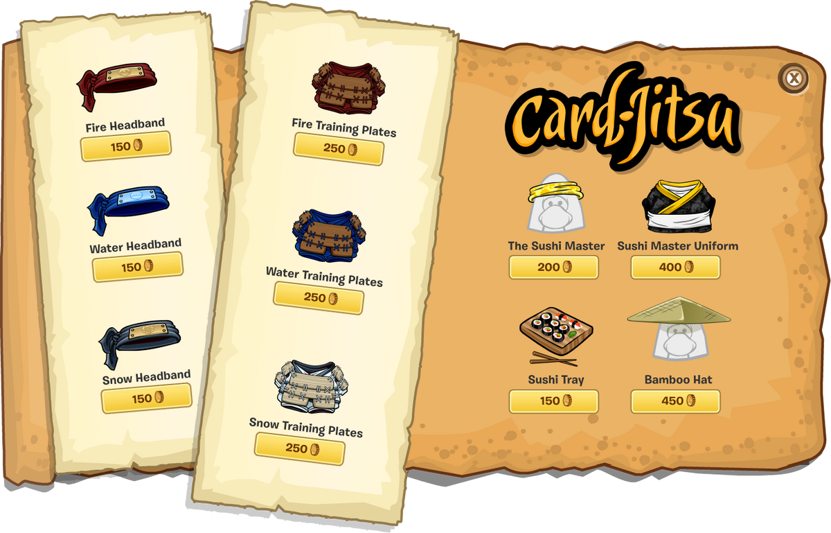 Card Jitsu Party Catalog Club Penguin Legacy Wiki Fandom