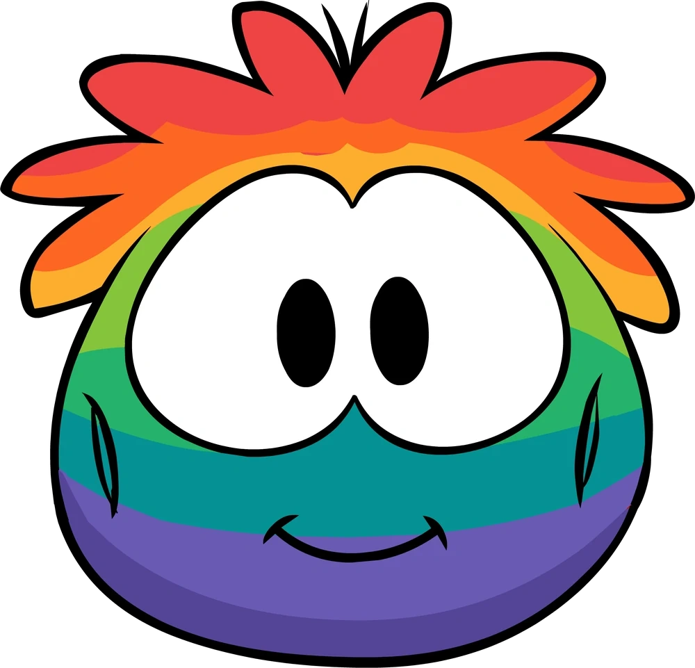 Rainbow Puffle Costume | Club Penguin Legacy Wiki | Fandom