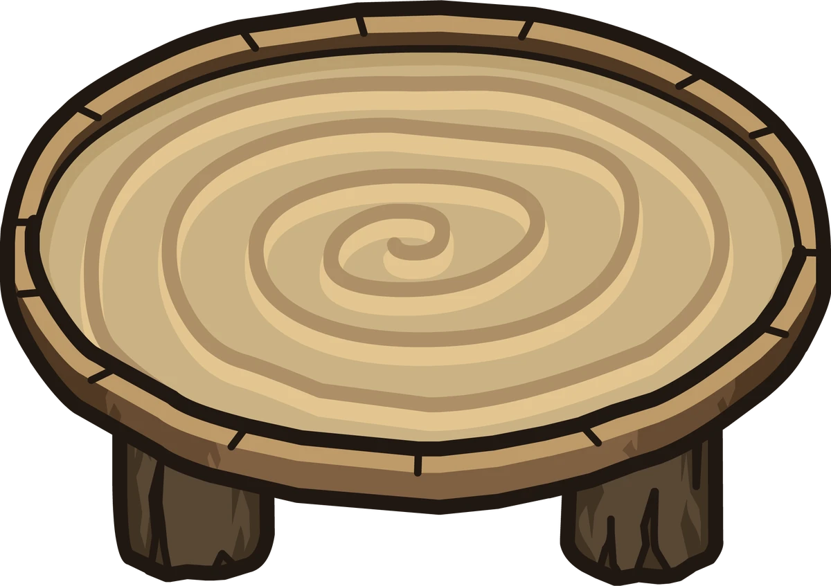 Wood Ring Table | Club Penguin Legacy Wiki | Fandom