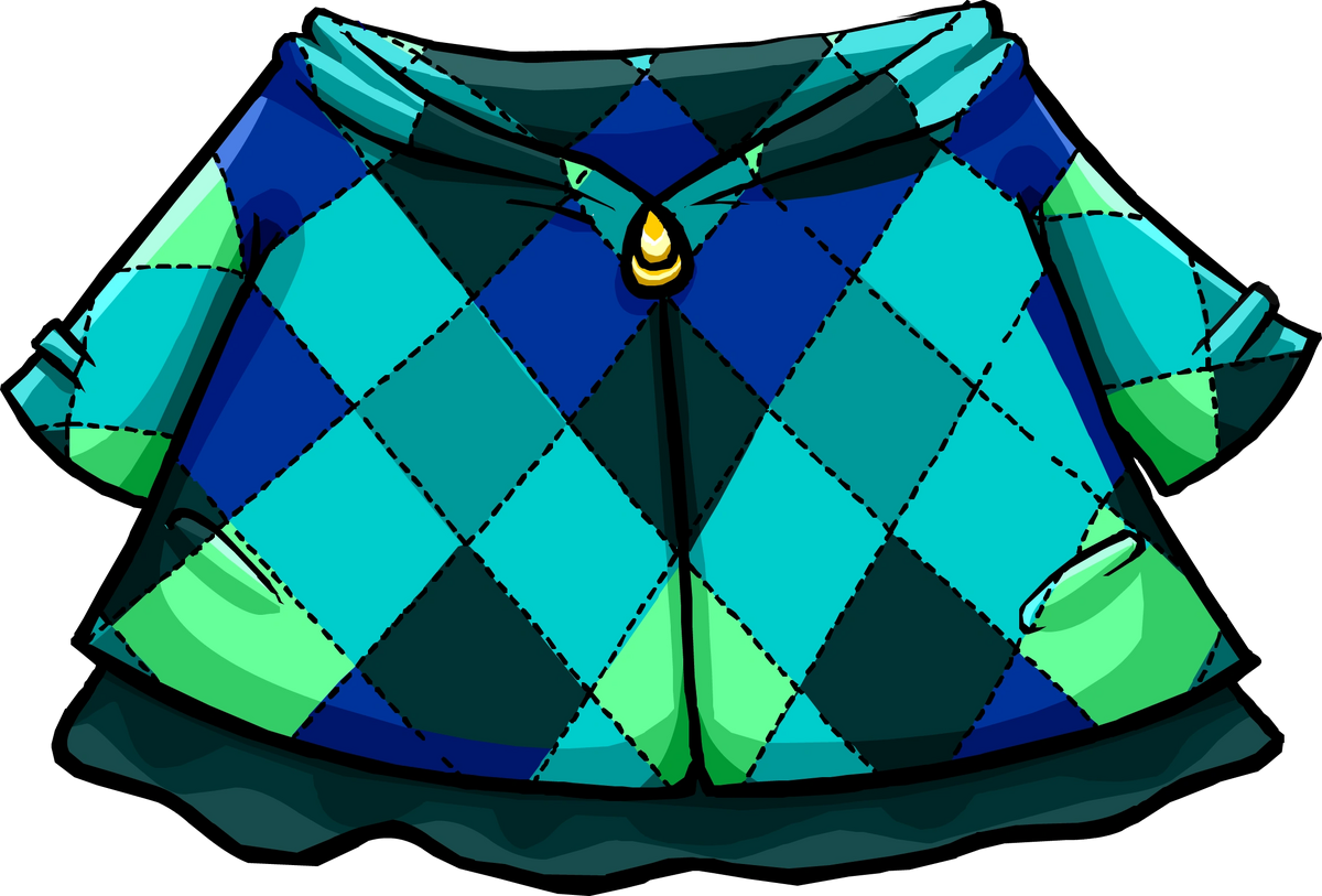 Green Quilted Coat Club Penguin Legacy Wiki Fandom