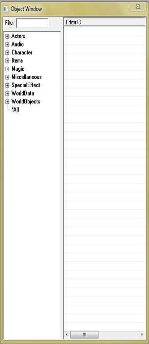 Object Window | Creation-Kit Wikia | Fandom