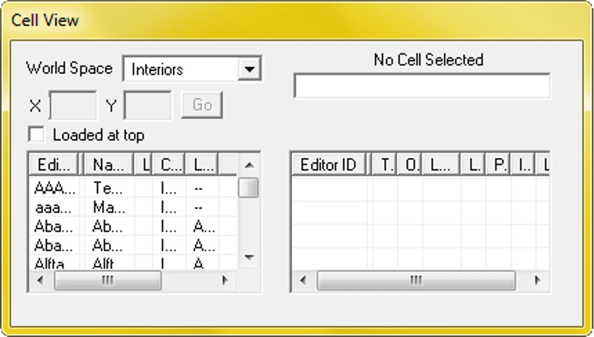Cell View | Creation-Kit Wikia | Fandom
