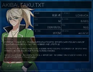 Taku Akiba | Tetro Danganronpa Wiki | Fandom