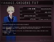 Shigeki Yanagi | Tetro Danganronpa Wiki | Fandom