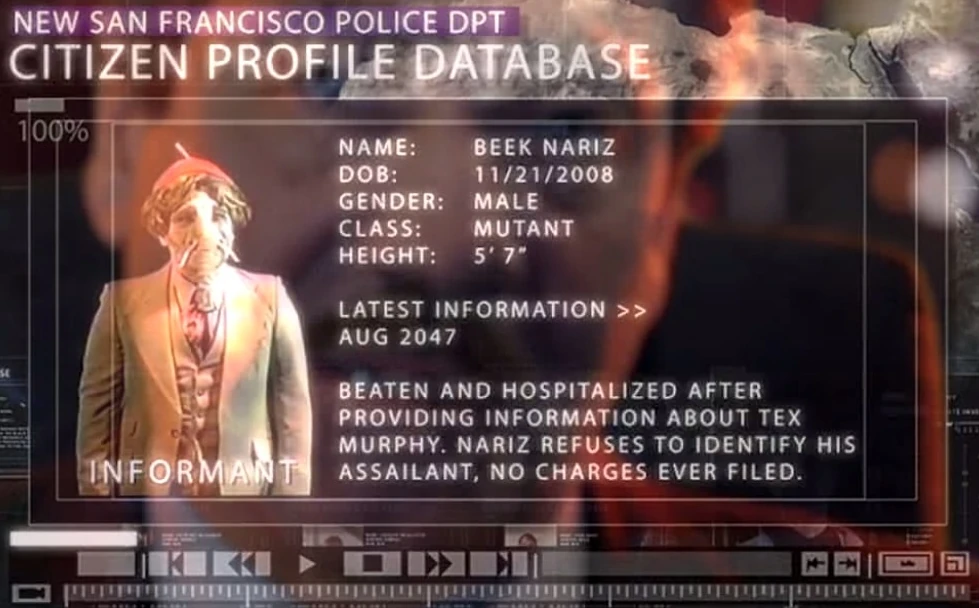 Beek Nariz | Tex Murphy Wiki | Fandom