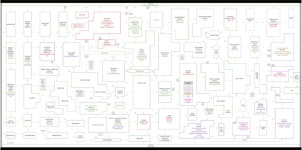 Grid Maps | Transformers Universe MUX | Fandom