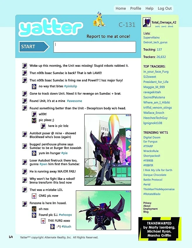 Yatter | Transformers Universe MUX | Fandom