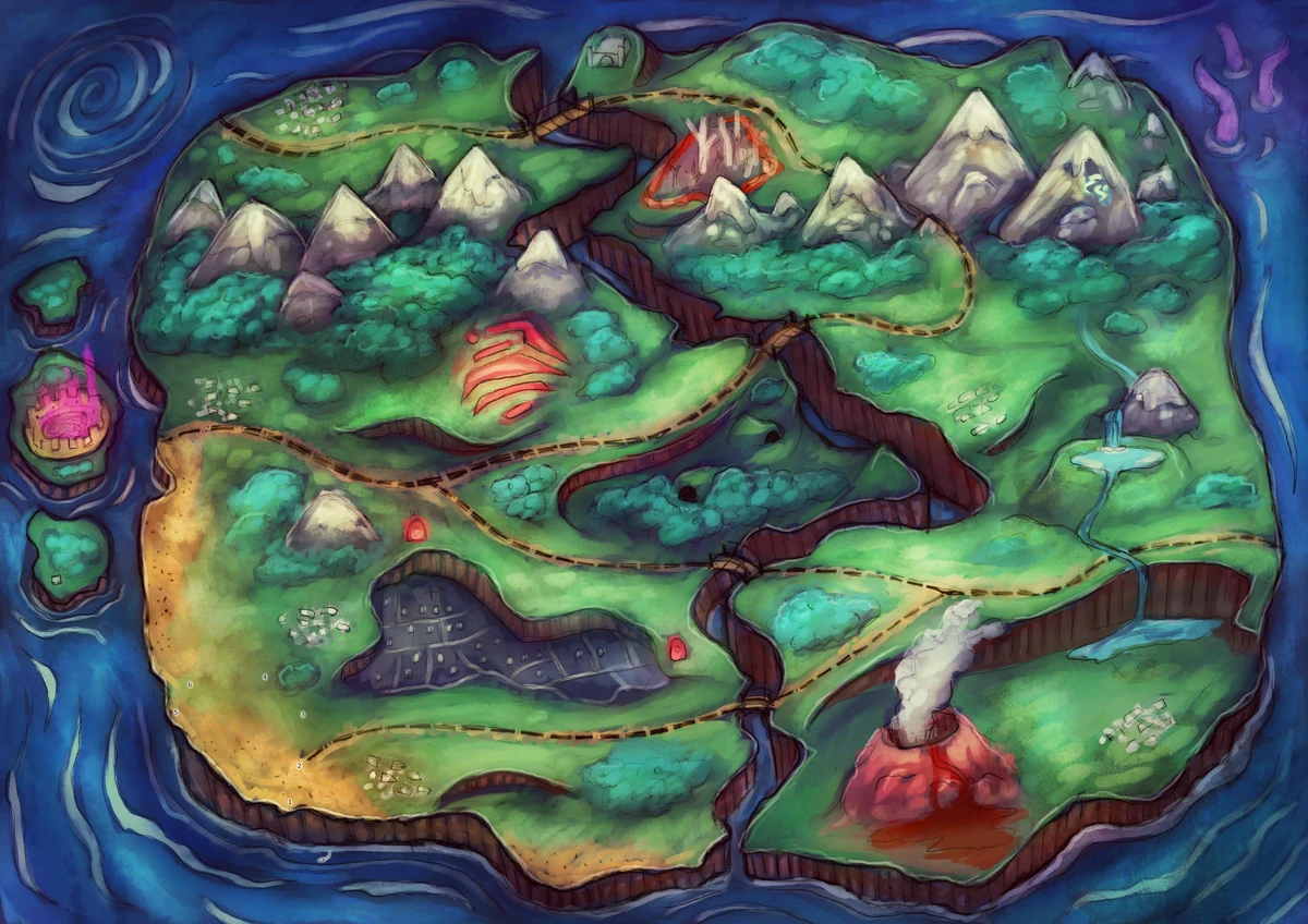 The Map of Makariri-Motu | The Great Downwards Engineering Company Wiki ...