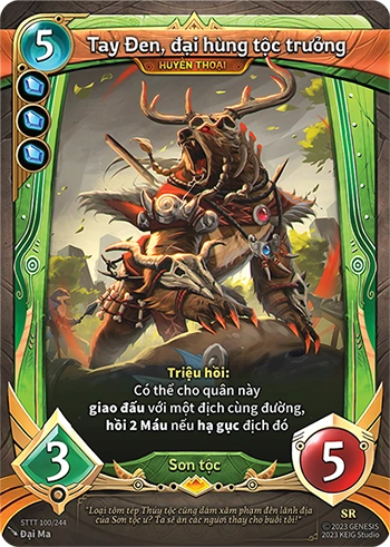 Tay đen, Đại Hùng tộc trưởng | Wiki Thần Tích | Fandom