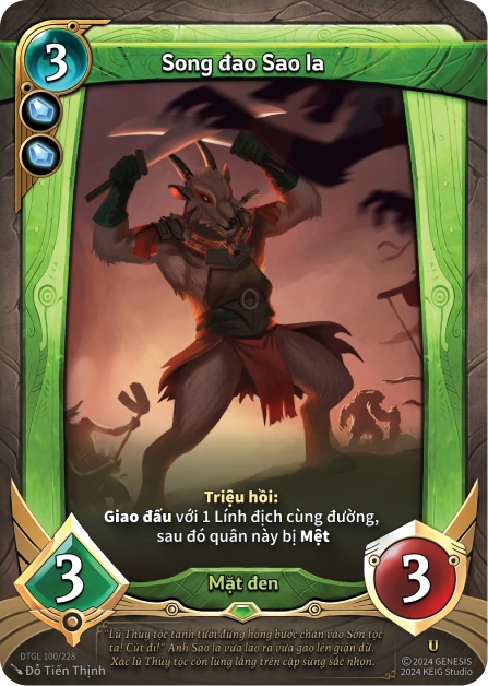 Song đao Sao la | Wiki Thần Tích | Fandom